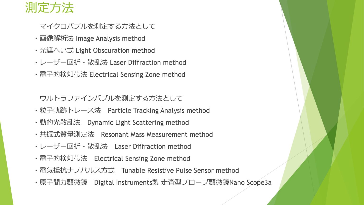 40.マイクロファインバブルの生成方法と測定装置及び当社の測定結果 | 株式会社micro-bub マイクロバブル